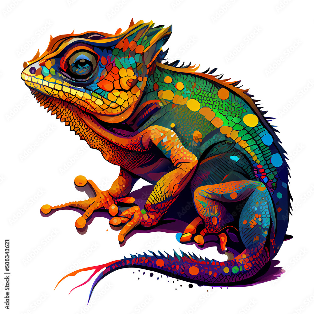 Colorful Reptile clipart, Reptile on transparent background ...