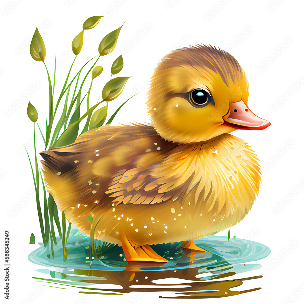 Colorful Duck clipart, Duck on transparent background, sublimation ...