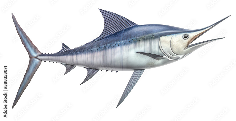 illustration of a barracuda fish on transparent background Stock ...