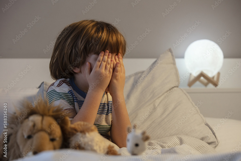 The child was scared before going to bed. Night terrors in a child. The ...