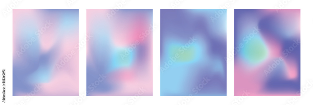 A set of images from 4 backgrounds in gradient colors. For screensavers ...