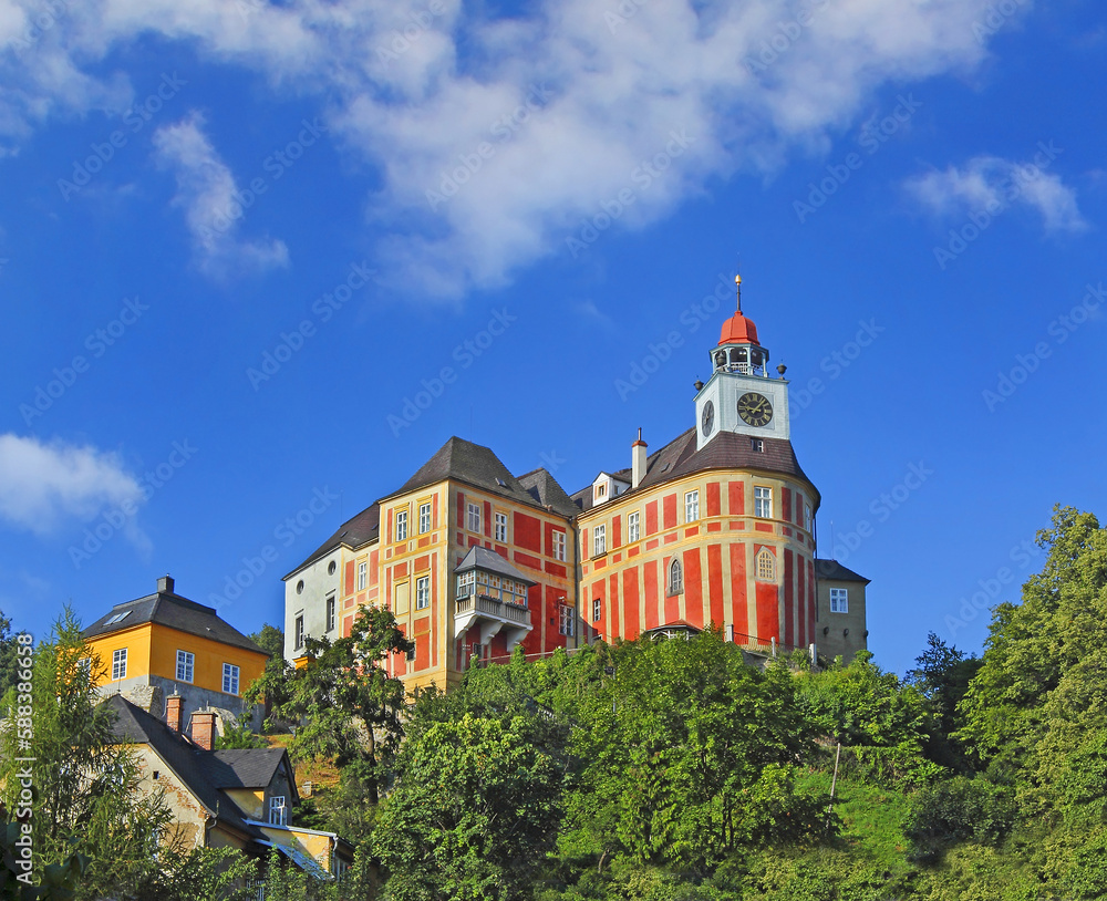 The state castle Jansky Vrch, former baroque residence of Bishop, the ...