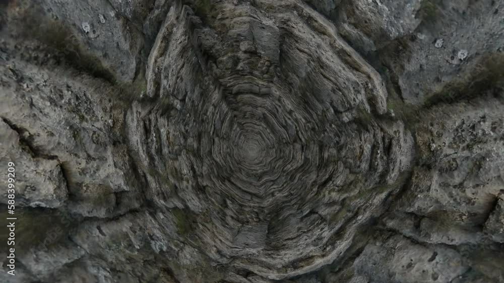 Neverending fall into the abyss, ride through a tunnel, 4K.mov Stock ...