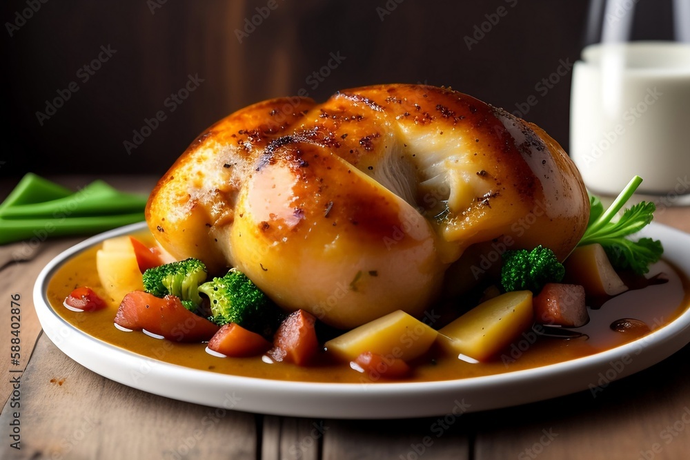 baked chicken with potatoes Delicious Chicken and Goose Dinner: Indian ...