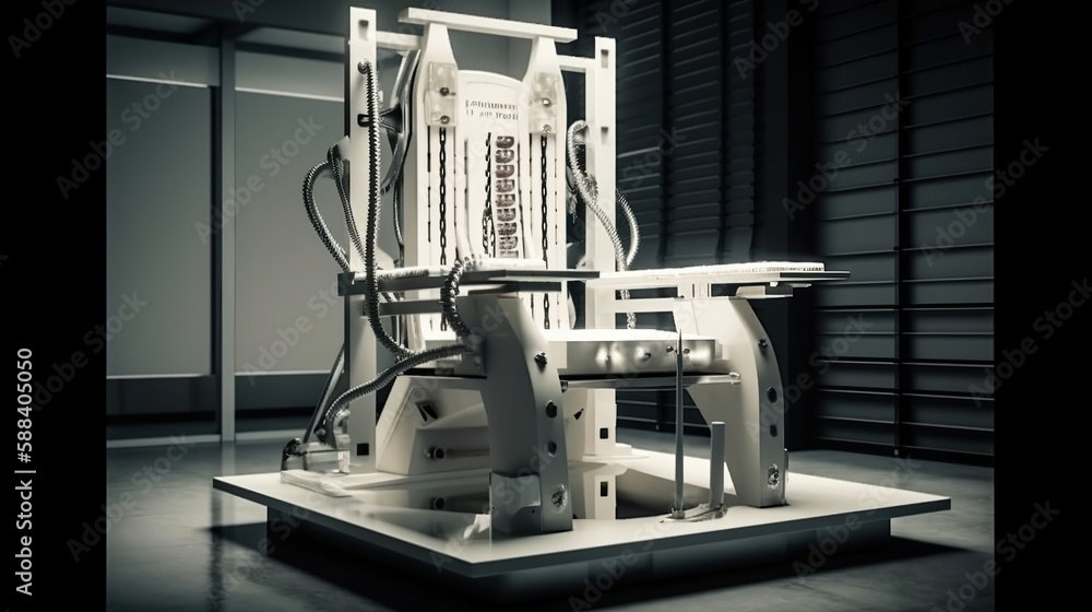 ultra futuristic electric chair for capital punishment created by ...