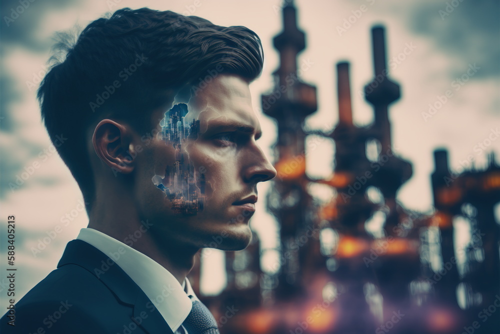 Wondrous visually businessman wearing black suit portrait and offshore ...