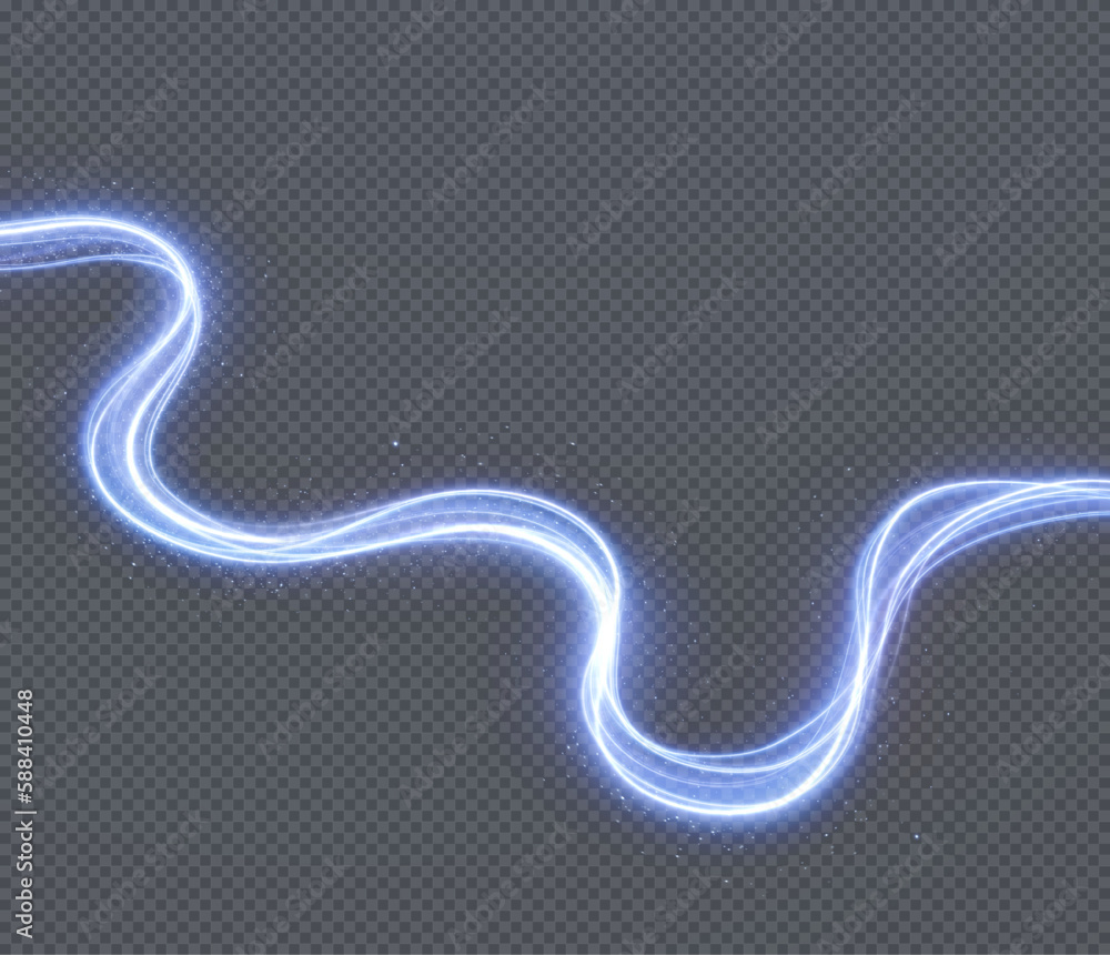 Luminous blue lines png of speed. Light glowing effect png. Abstract ...