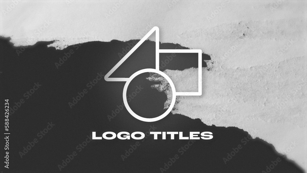 Cool Paper Logo Reveal Titles Stock Template | Adobe Stock