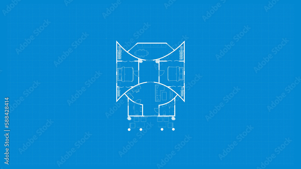 Digital Floor Plan. Blueprint Floor Plan. Custom Digital House Plan ...