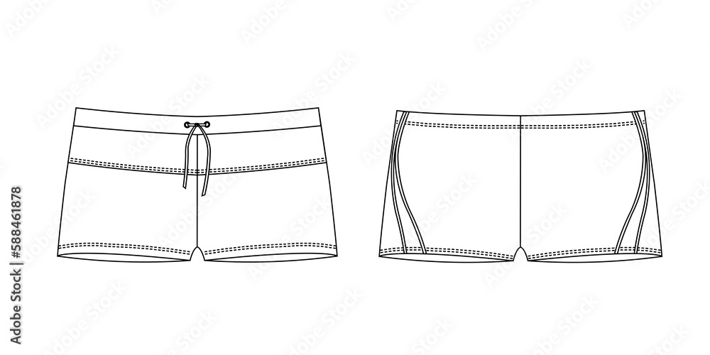 Men swimwear collection. Man swimsuit set. Underwear, underpants ...