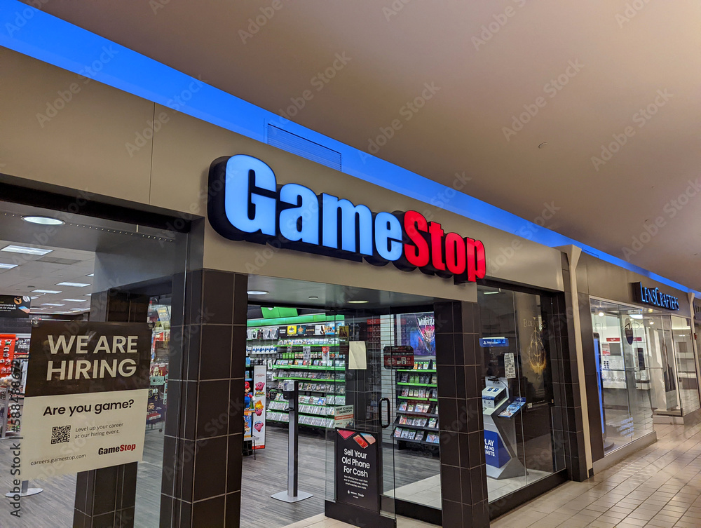 GameStop store in Kahala Mall shopping center Stock Photo | Adobe Stock