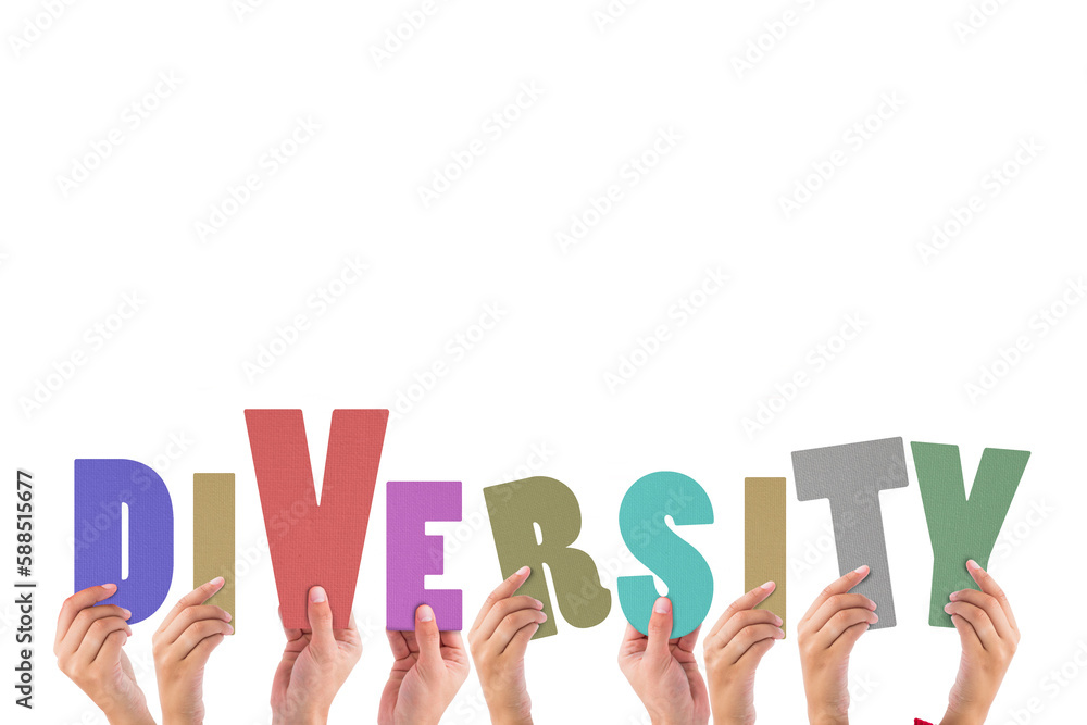 Cropped hands holding colorful word diversity Stock Photo | Adobe Stock Cropped hands holding colorful word diversity Stock Photo | Adobe Stock