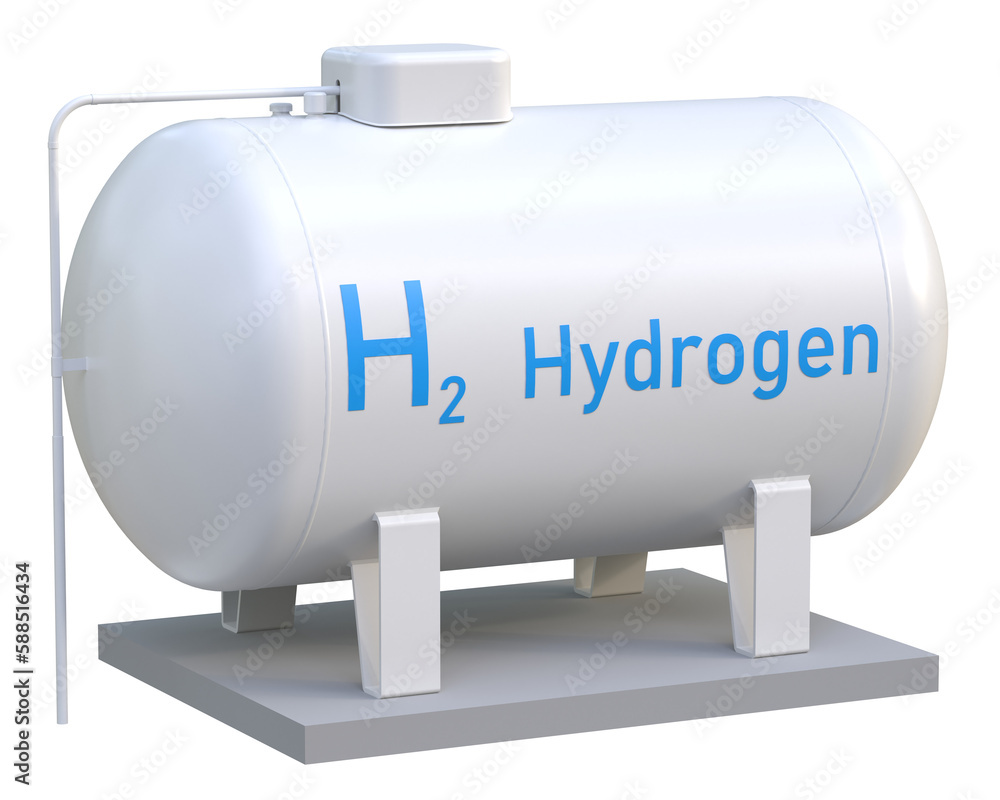 Hydrogen tank isolated on transparent background Stock Illustration ...