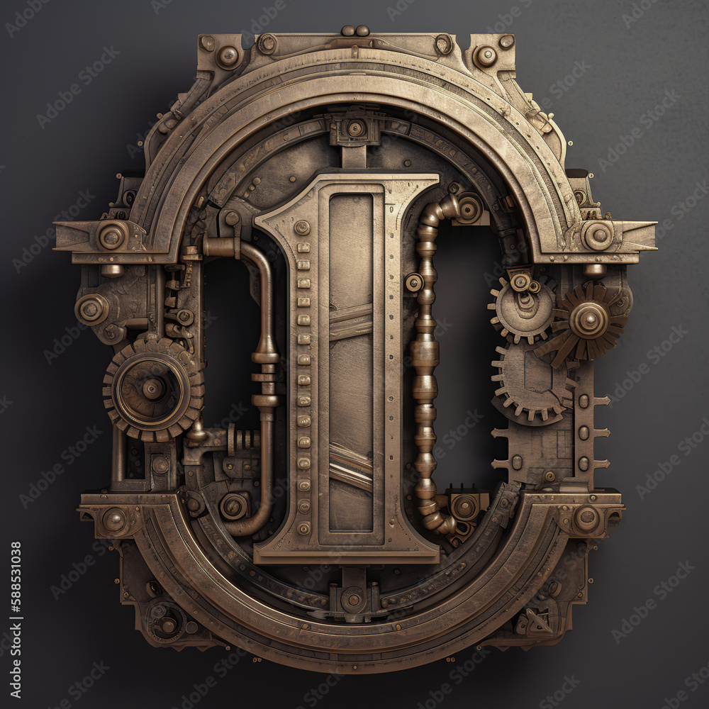 metal, alphabet a, b, c, d, f, g, h, j, k, l, m, n, p, q, r, s, t, v, x, z, number, symbol, 3d ...