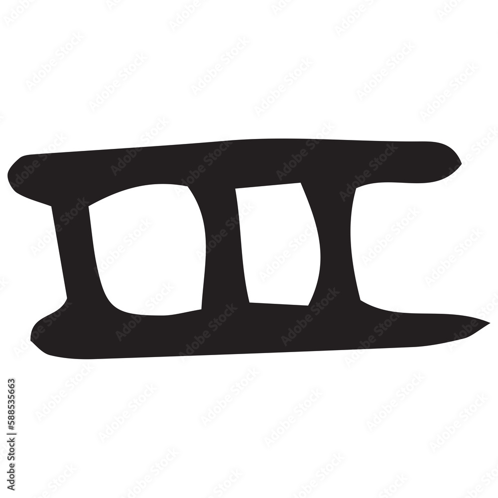 Roman number 3 on white background Stock Illustration | Adobe Stock