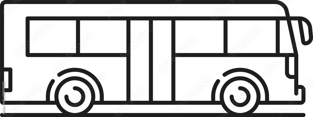 Passenger tour bus emblem, sprinter transport sign Stock Illustration ...