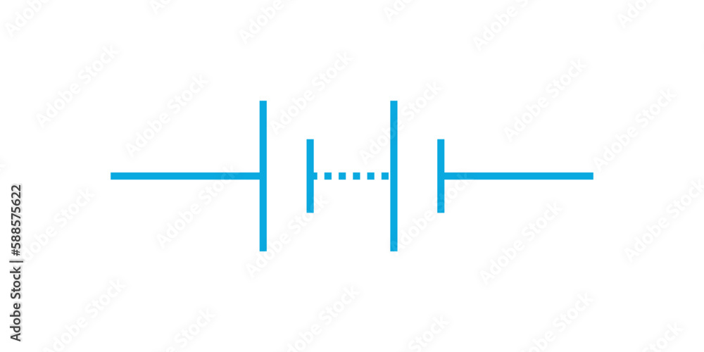 Multiple cell battery symbol in electricity. Vector illustration ...