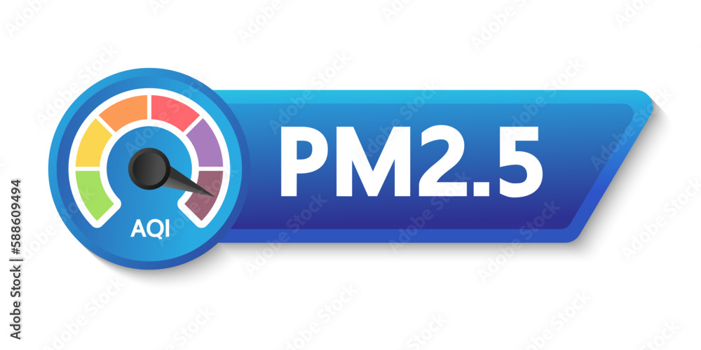 AQI gauge icon or Air Quality Index is a system for reporting the ...