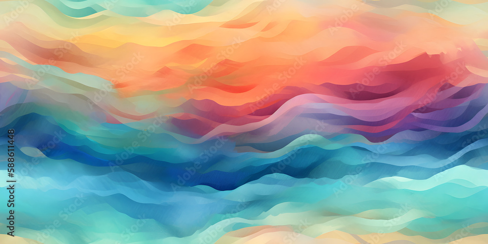 Abstract 3D Liquid Colorful Paint Circular splice tile Background, AI ...