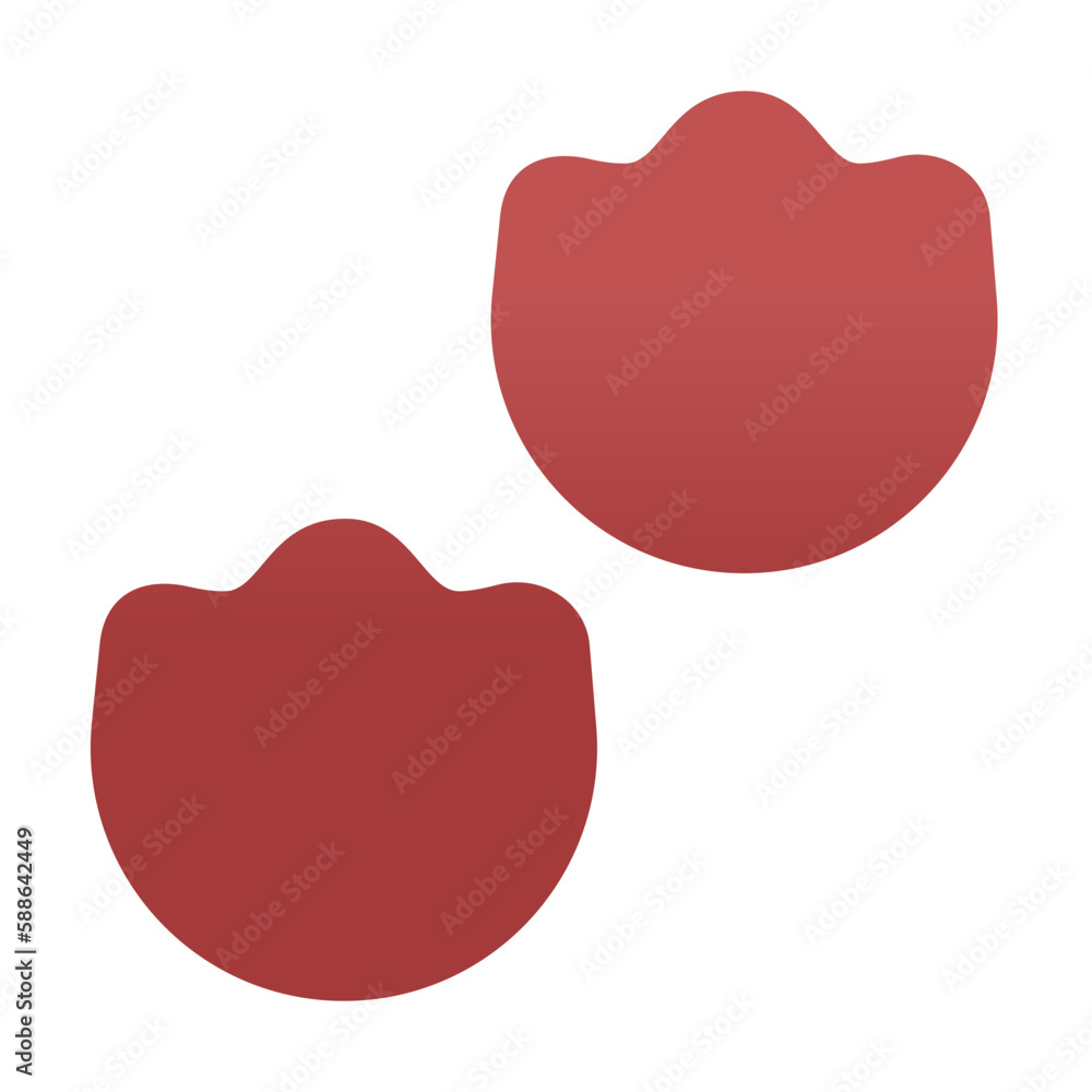 brontosaurus footprint Stock Vector | Adobe Stock