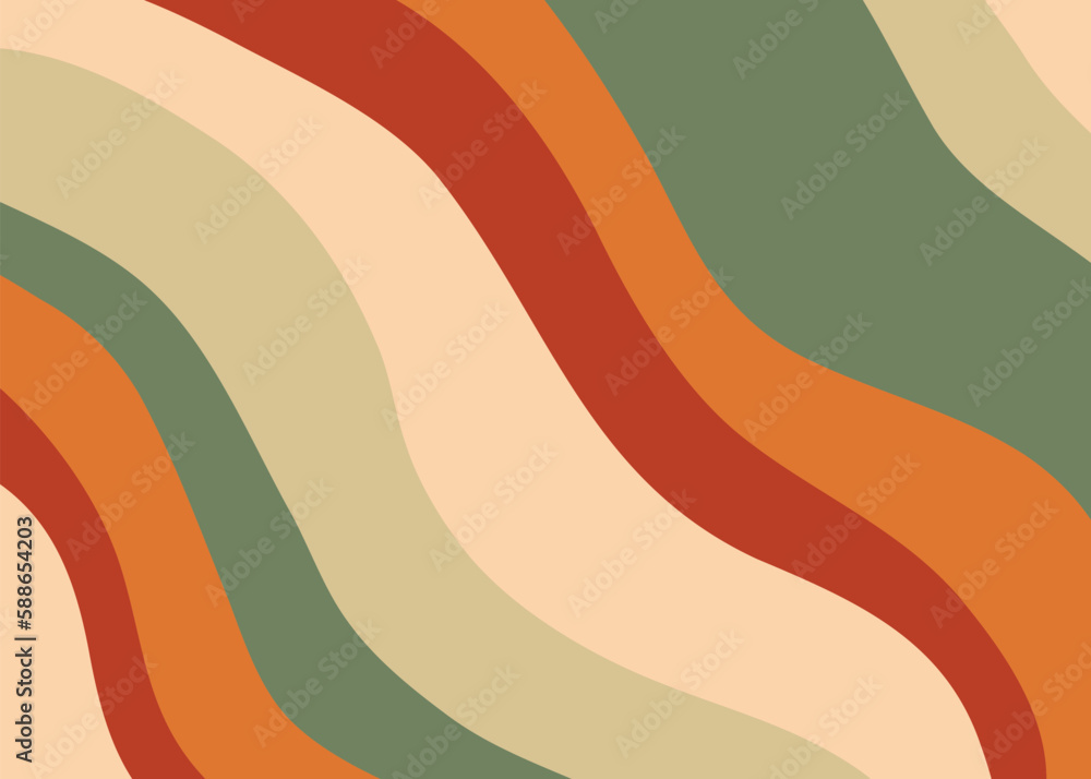 abstract abstract backgrounds with Boho rainbow, waves, dots, thin ...