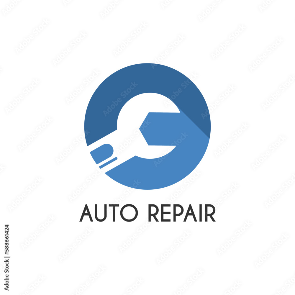 Auto repair service logo, badge, emblem, template. Perfect logo for the ...
