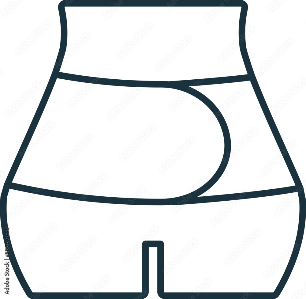 Belly Band Line Icon Monochrome Simple Belly Band Outline Icon For Templates Web Design And