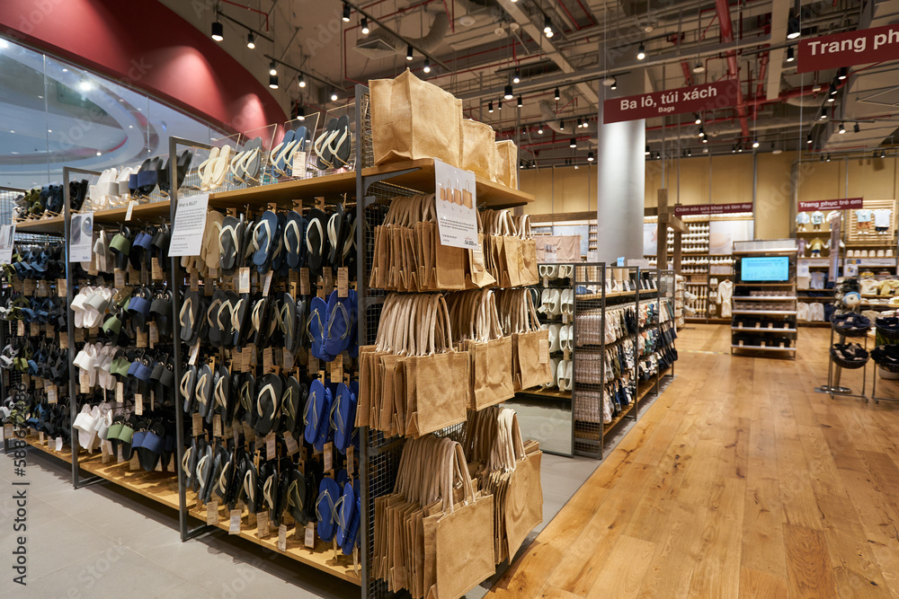 HO CHI MINH CITY, VIETNAM - CIRCA MARCH, 2023: interior shot of Muji ...