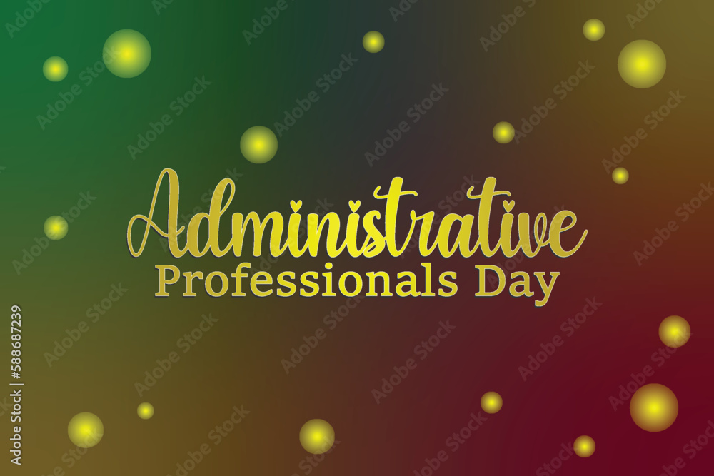 Administrative Professionals' Day. Appreciation template for banner ...