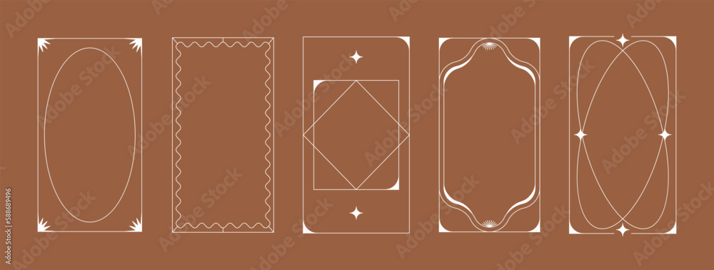 Vector set of design elements and illustrations in simple linear style ...