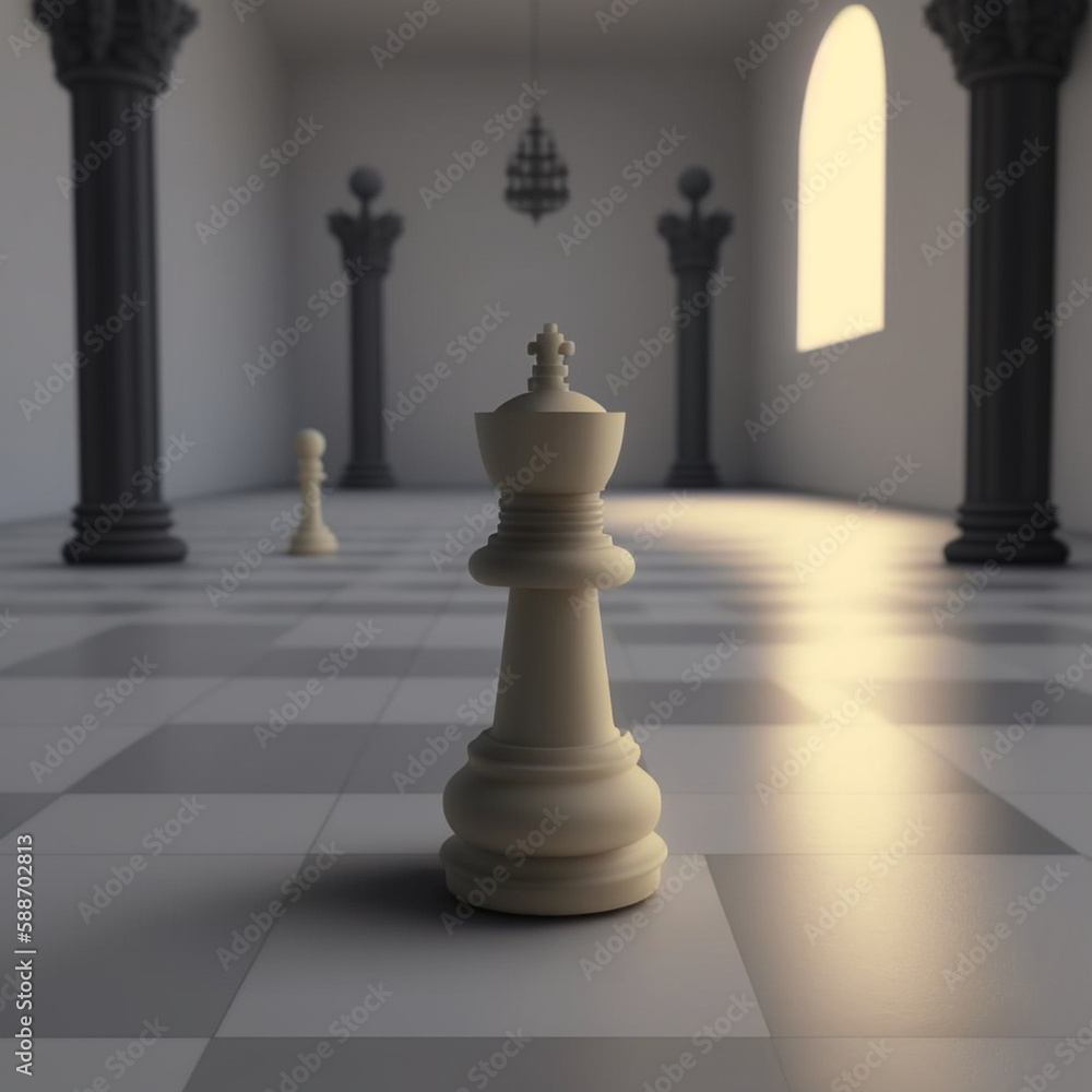 Chess board game concept of business ideas and competition and strategy ...