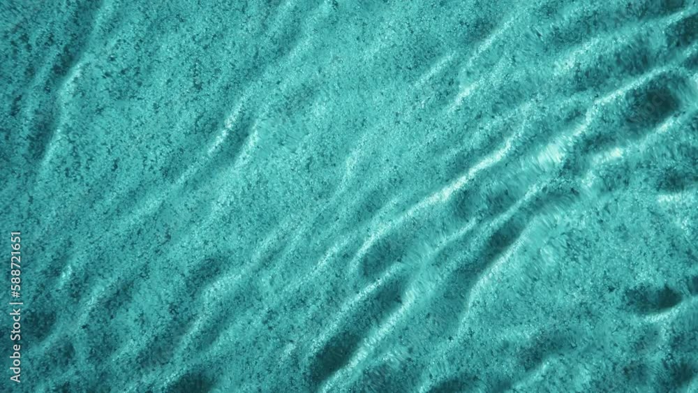 Top down view seabed texture, sea floor beach sand ripple of water ...