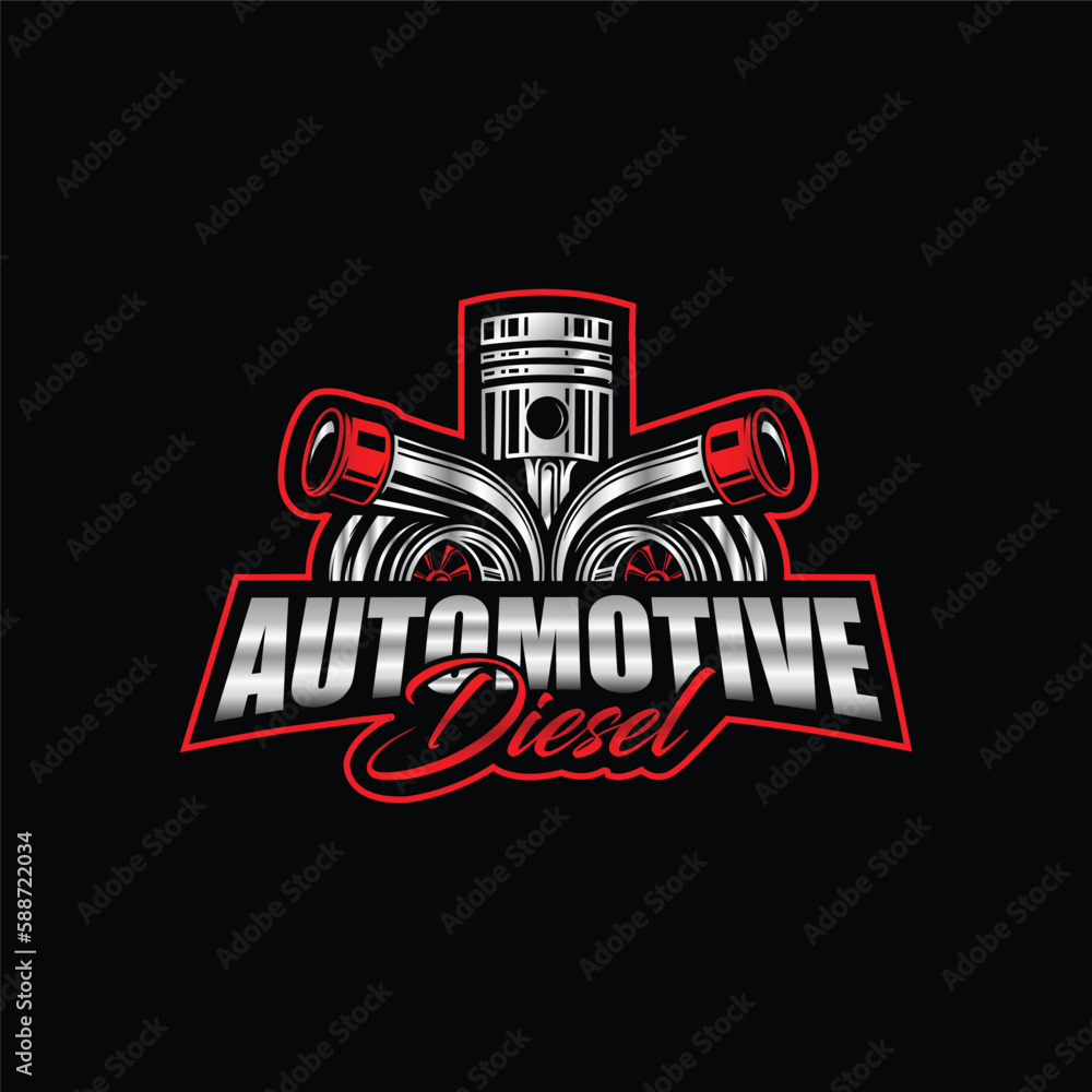 automotive, diesel repair and performance, Turbo icon, car logo, trubo ...