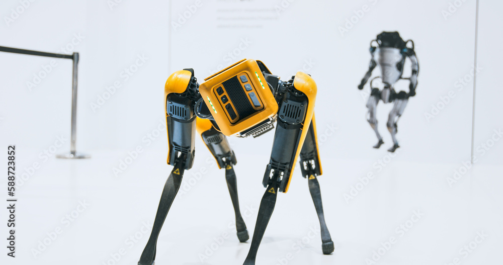 Bangkok, Thailand - Mar 28, 2023: Presentation of Spot, four-legged ...