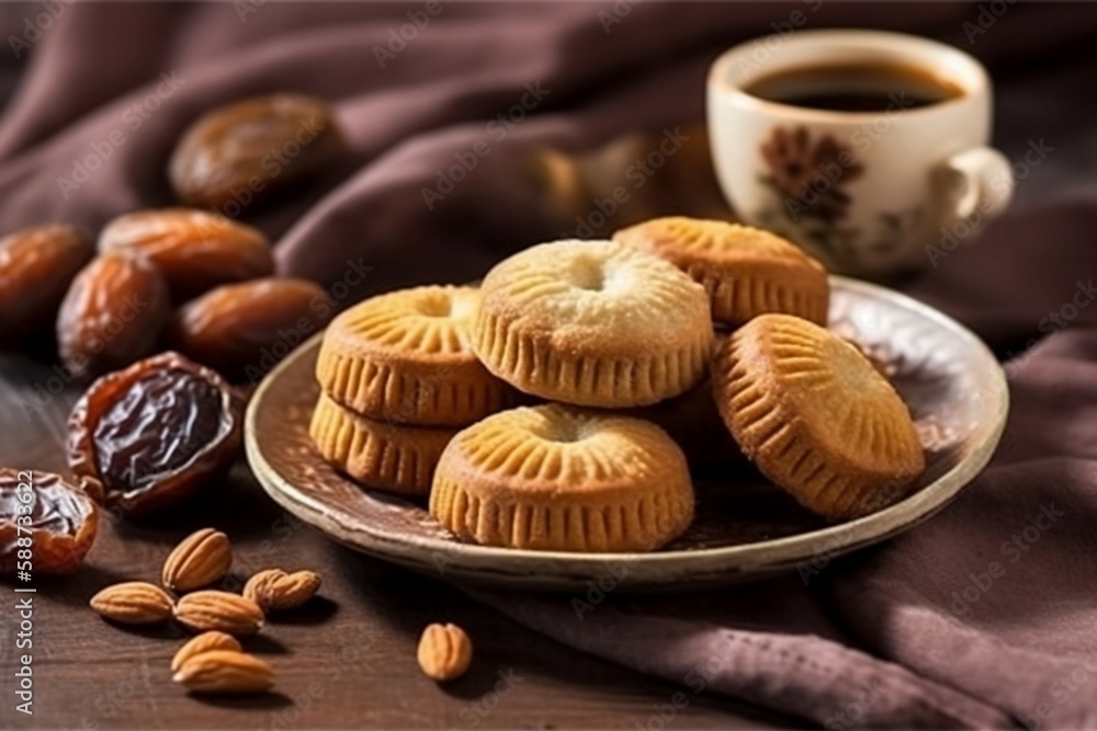 Desserts Eid al-Fitr, Eid al Adha Kahk (Eid Cookies) Arabic filled ...