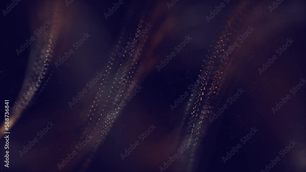 Animation of aesthetic star particles floating, galaxy colorful strays ...