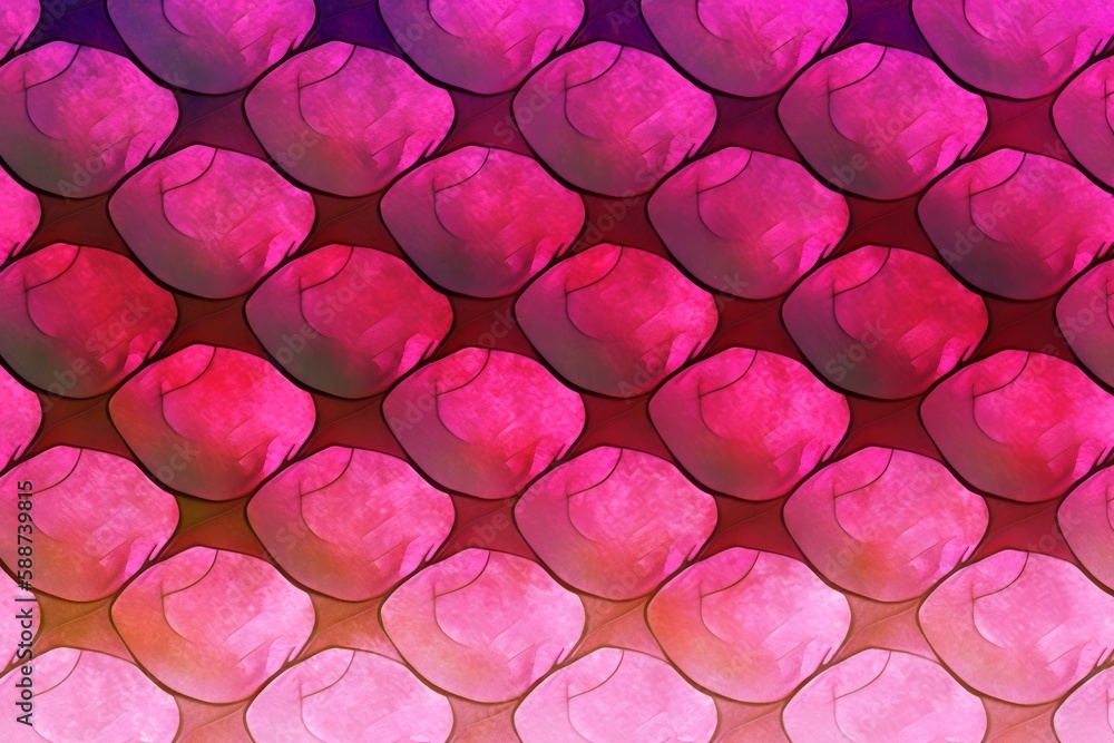 Fish scales background, Bright Pink Color Scales Abstract watercolour ...