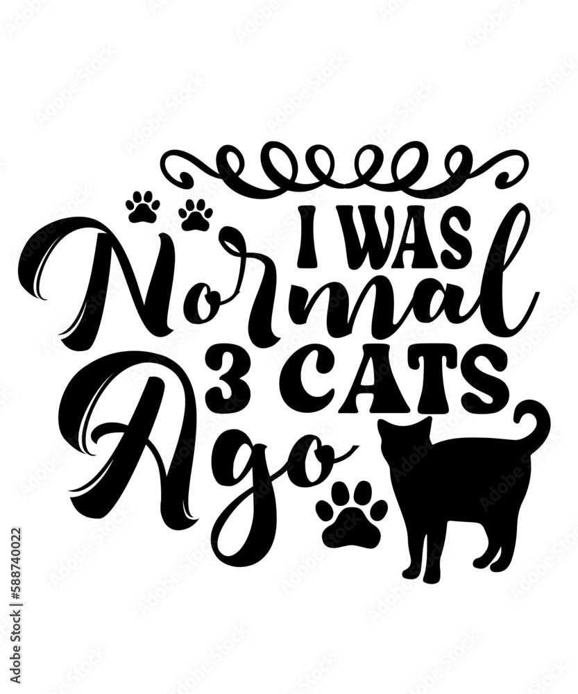 Funny Cat Svg Design,Funny Cat SVG Bundle, Cat SVG, Kitten SVG, Cat ...