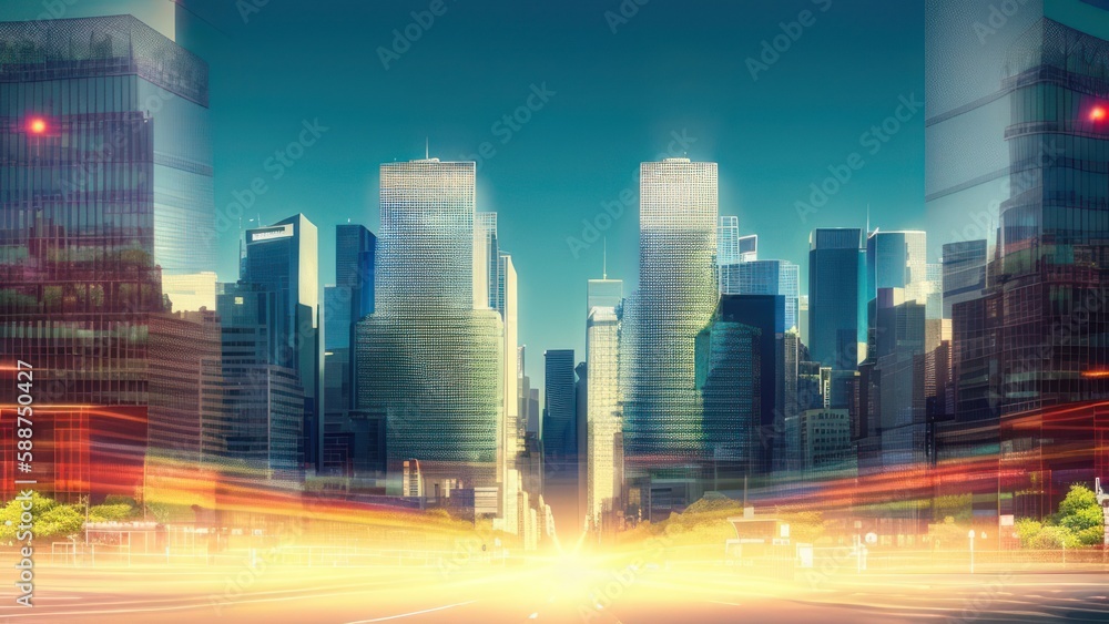 Cyberpunk streets illustration, futuristic city, dystoptic artwork at ...