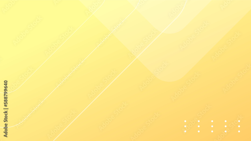 Abstract yellow background with fluid shapes modern concept.minimal ...