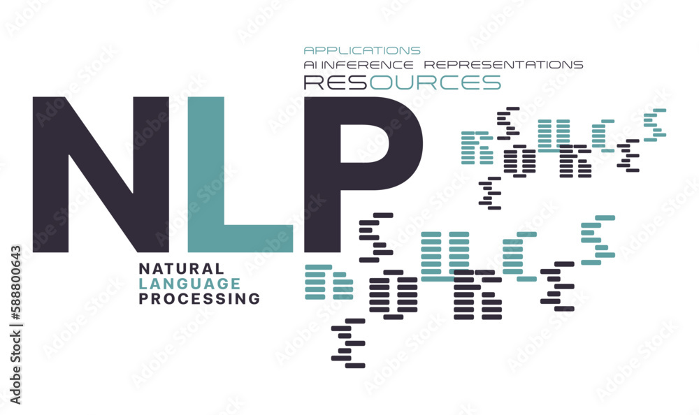 NLP - Natural Language Processing Concept vector icons set infographics ...