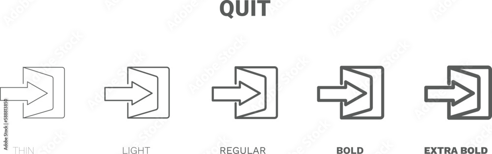 quit icon. Thin, regular, bold and more quit icon from Human Resources ...