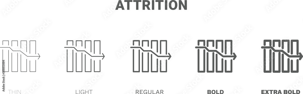 attrition icon. Thin, regular, bold and more attrition icon from Human ...
