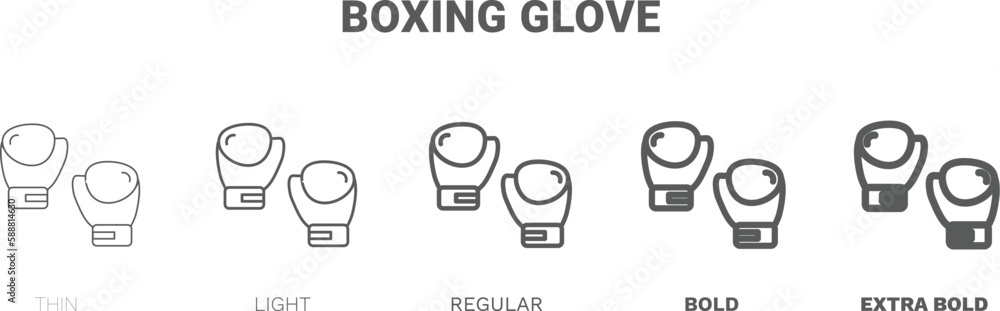 boxing glove icon. Thin, regular, bold and more boxing glove icon from ...