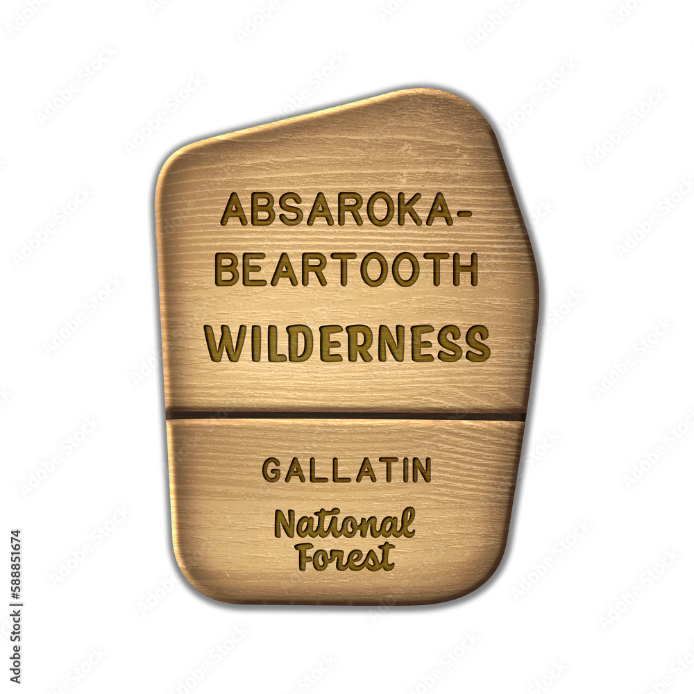 Absaroka-Beartooth National Wilderness, Gallatin National Forest wood ...