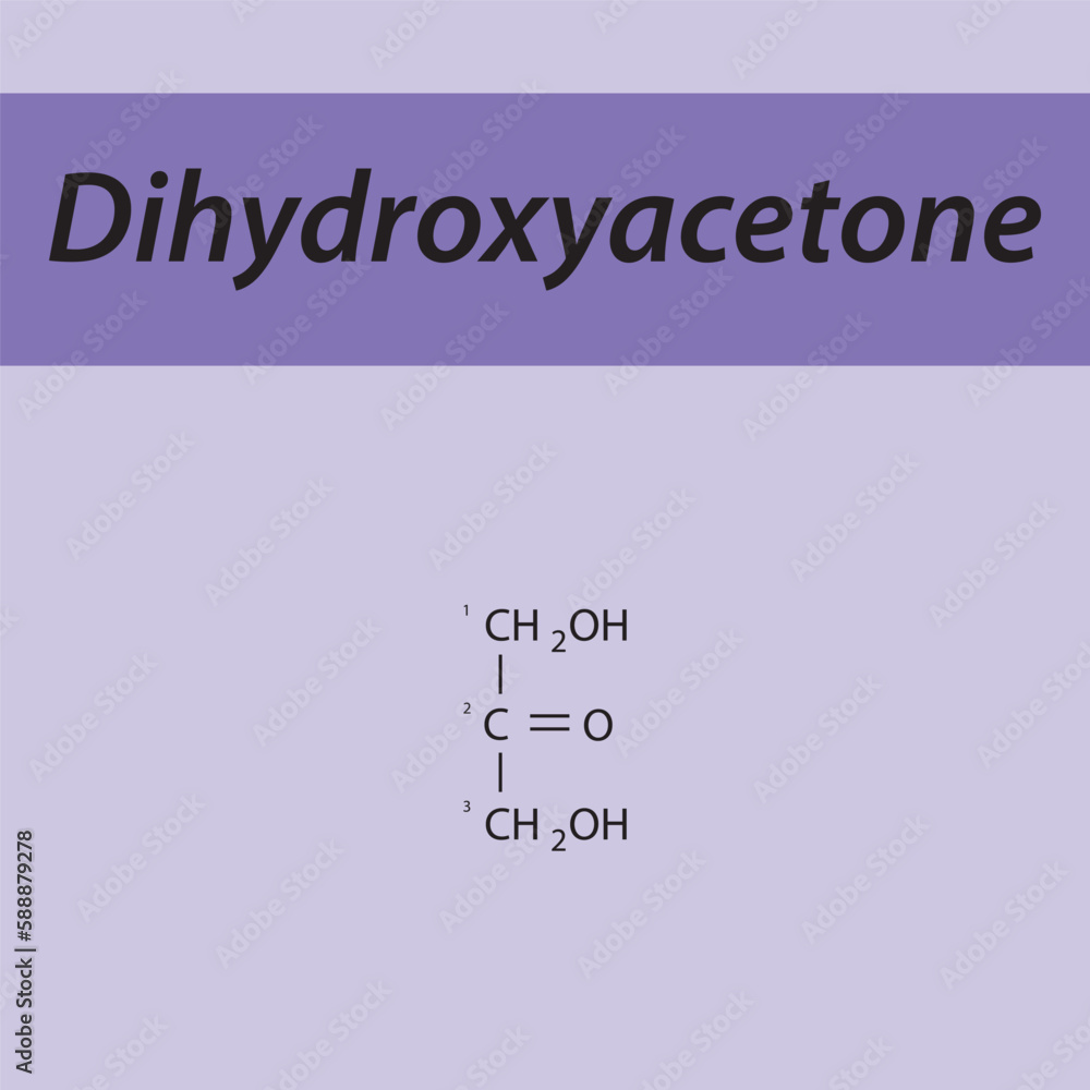 Vecteur Stock Straight chain form chemical structure of ...