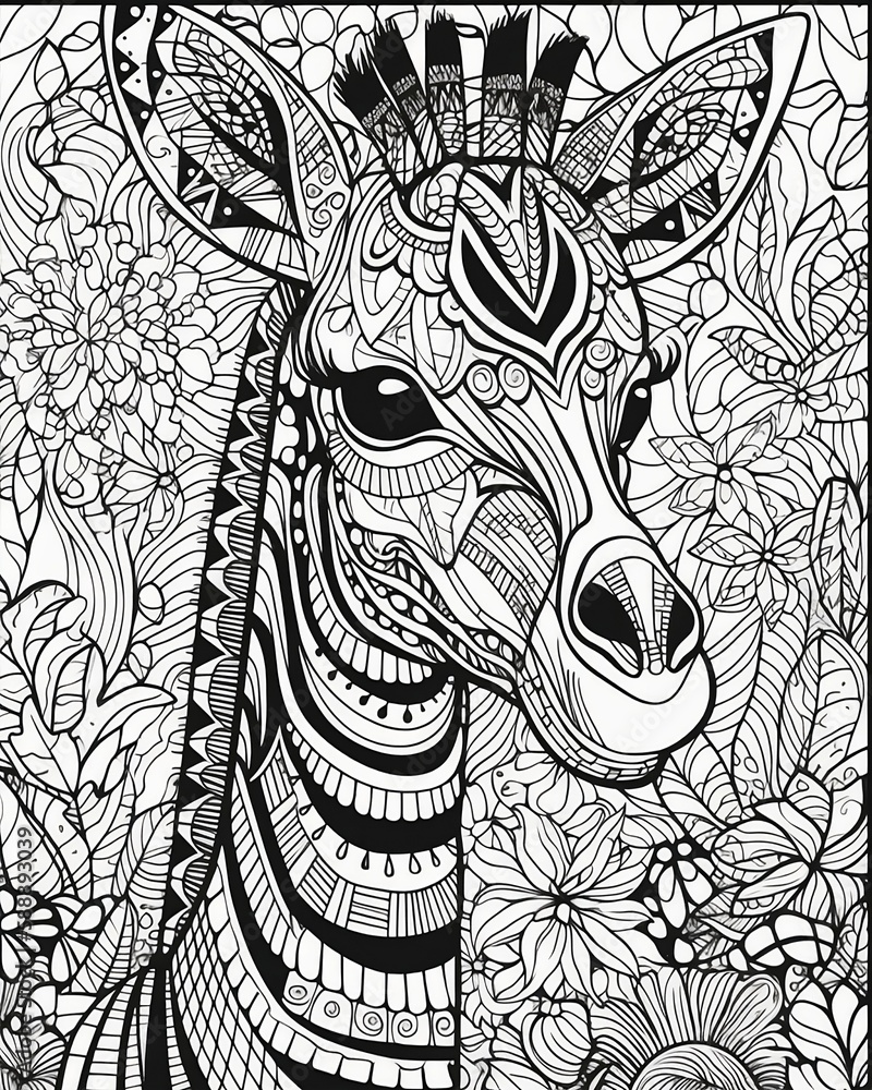 Funny Patterns For Coloring Book on White Background, colouring pages ...