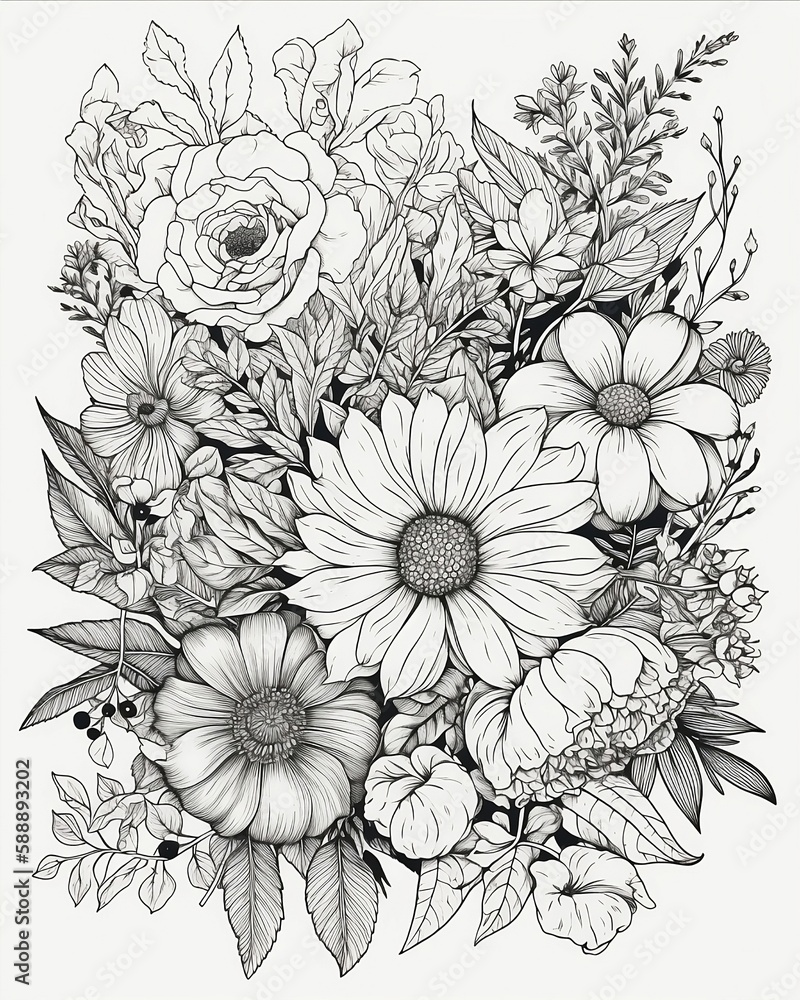 Funny Patterns For Coloring Book on White Background, colouring pages ...