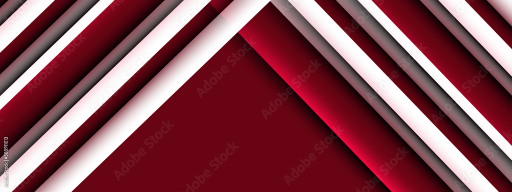 Abstract red and white background template design. Geometry background ...