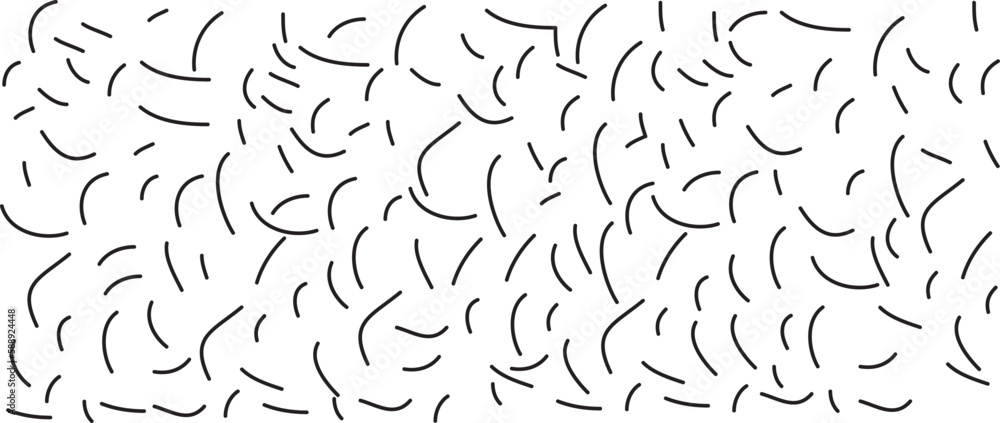 Black scribble line pattern on white background. Hand drawn lines ...